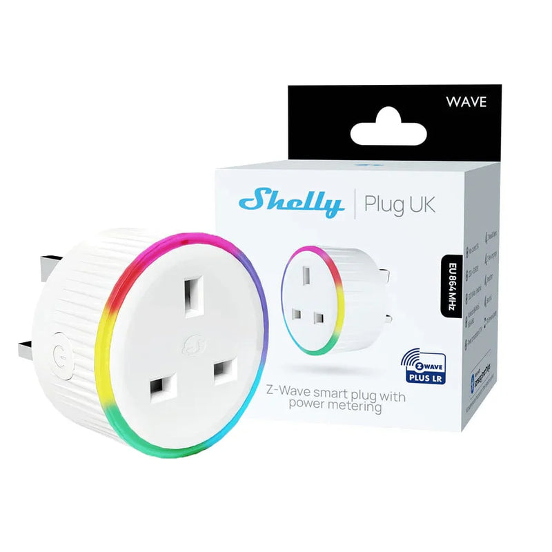 Shelly Wave Plug LR UK – Z-Wave Long Range Smart Plug with Power Monit ...