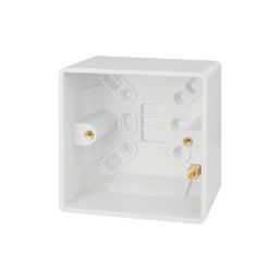 Single Gang Surface Patress Box (Back Box) 35mm — Smart Home Shop UK